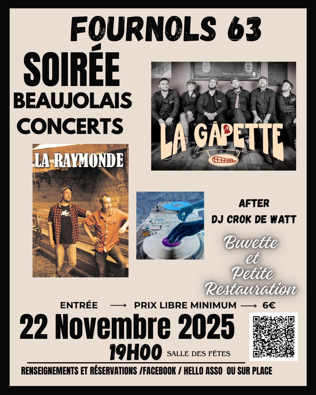 La raymonde + La gapette + DJ Crok de watt